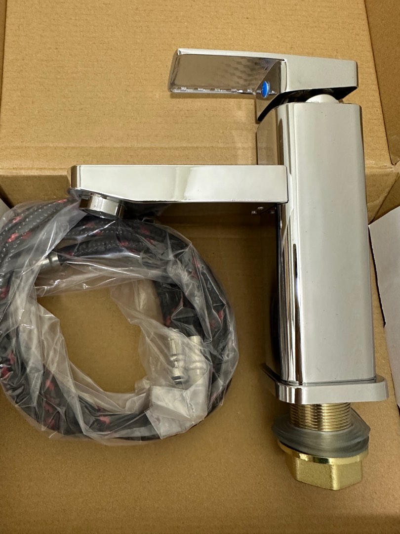 Bathroom Toilet Chrome Mixer Tap Hot and Cold Water, Furniture & Home ...