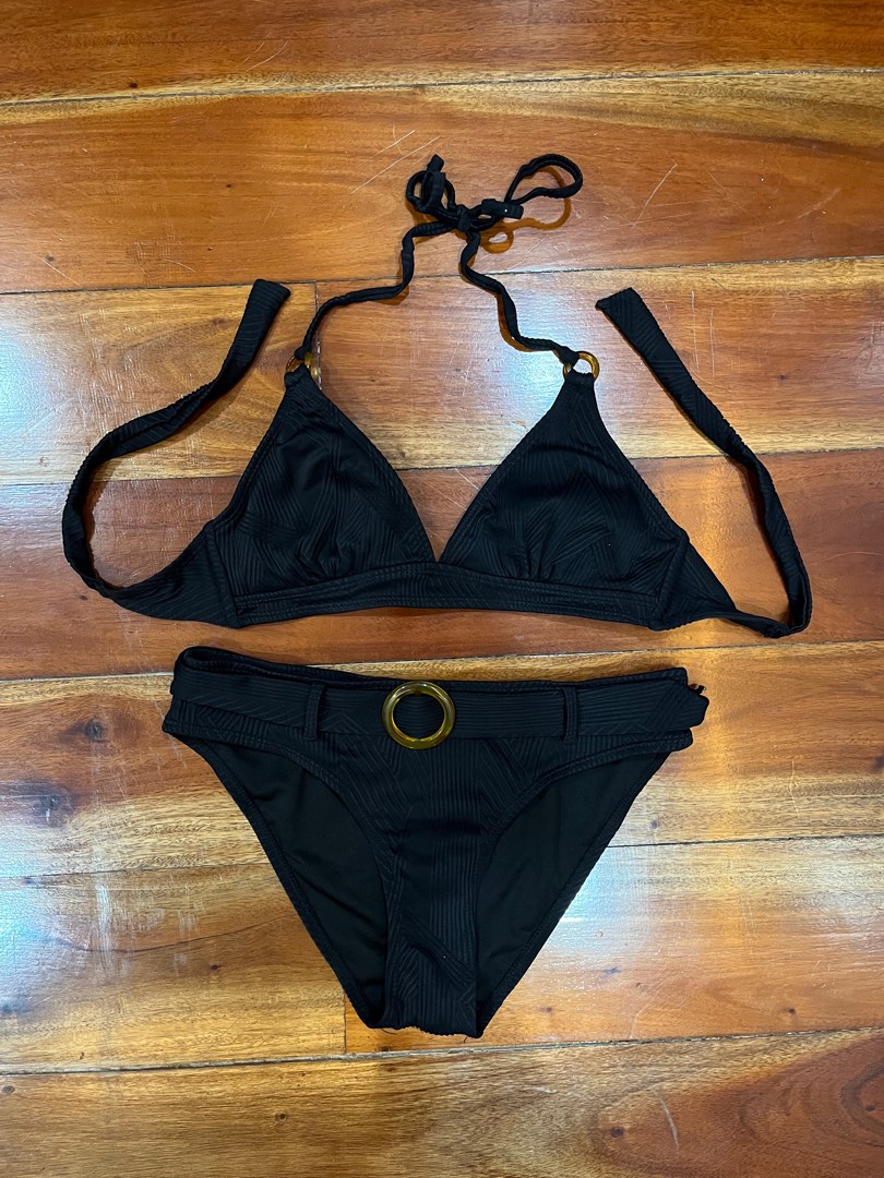 Black Bikini, Women's Fashion, Swimwear, Bikinis & Swimsuits on Carousell