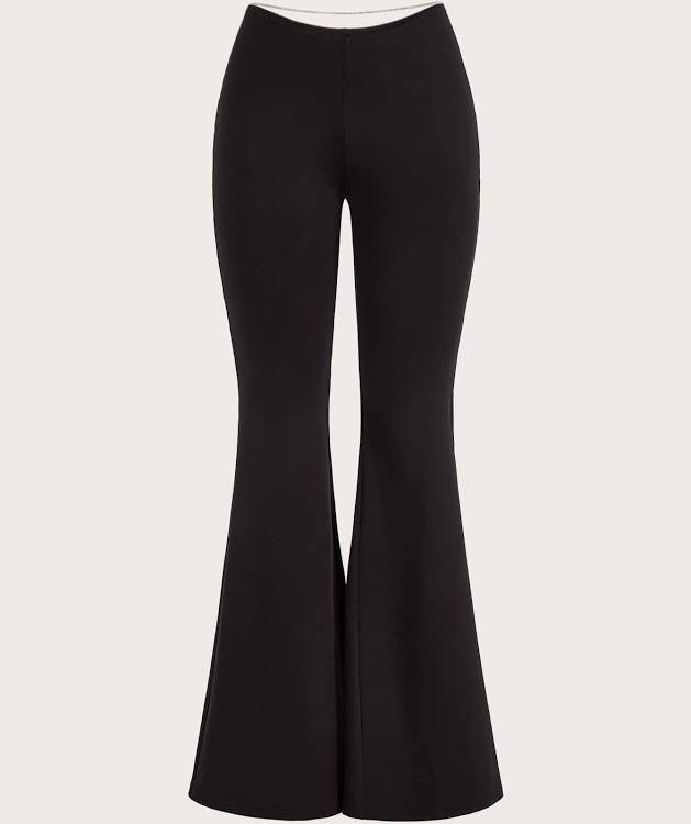 Black cross cross bell bottoms, Women's Fashion, Bottoms, Other Bottoms ...