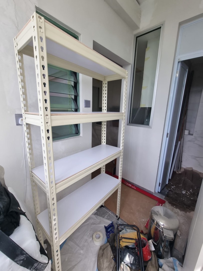 PVC WOOD BOARD/FULL-METAL Boltless metal storage racks , Furniture ...