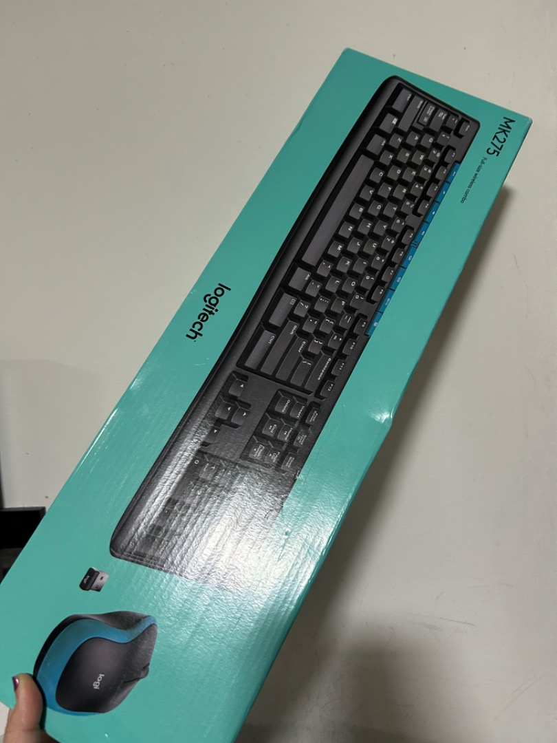 Brand New Sealed Authentic Logitech Wireless Keyboard And Mouse Combo Mk275 Full Size Keyboard