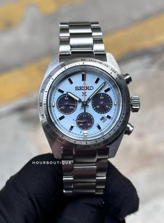 Brand New Seiko Prospex Speedtimer Solar Chronograph Ice Blue SBDL109 ...