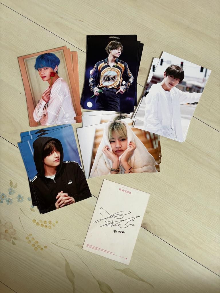 BTS V-Taehyung postcards, Hobbies & Toys, Memorabilia & Collectibles, K ...