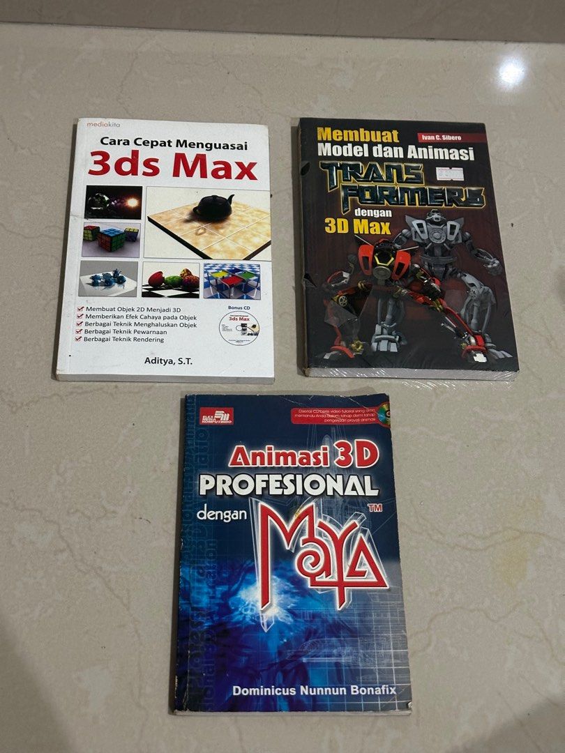 Buku 3D Modeling 3D Max Maya, Buku & Alat Tulis, Buku di Carousell