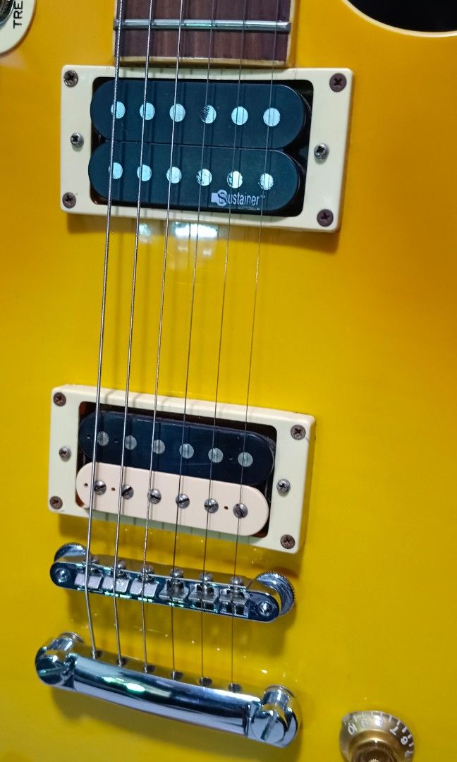Burny sustainer Les Paul electric guitar, Hobbies & Toys, Music & Media ...