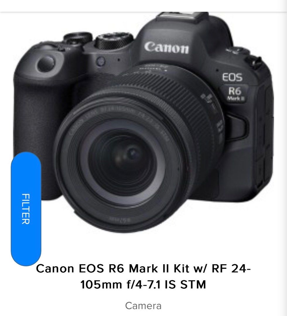 Canon eos R6mkii with kit lens, Photography, Cameras on Carousell