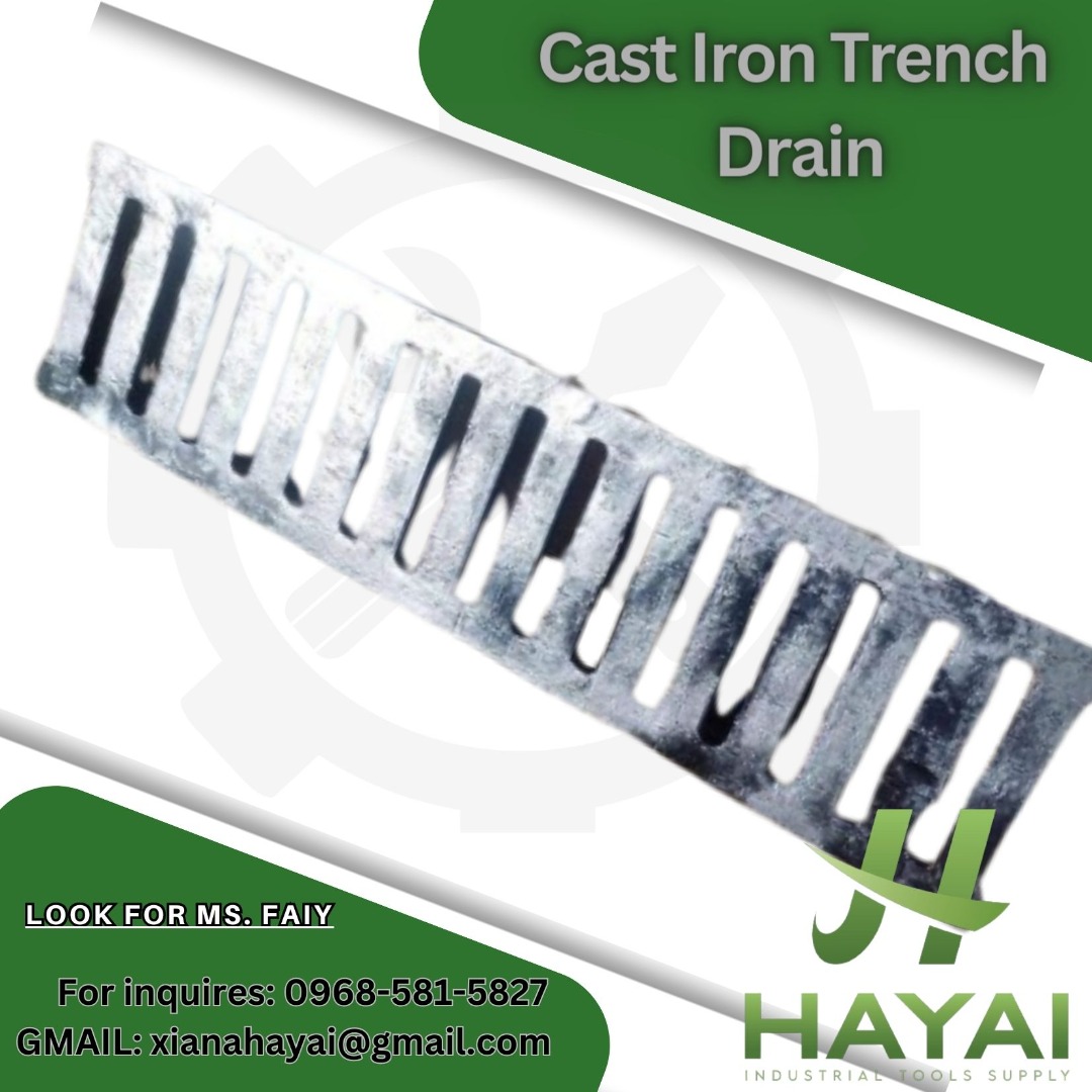Cast Iron Trench Drain, Commercial & Industrial, Construction Tools ...