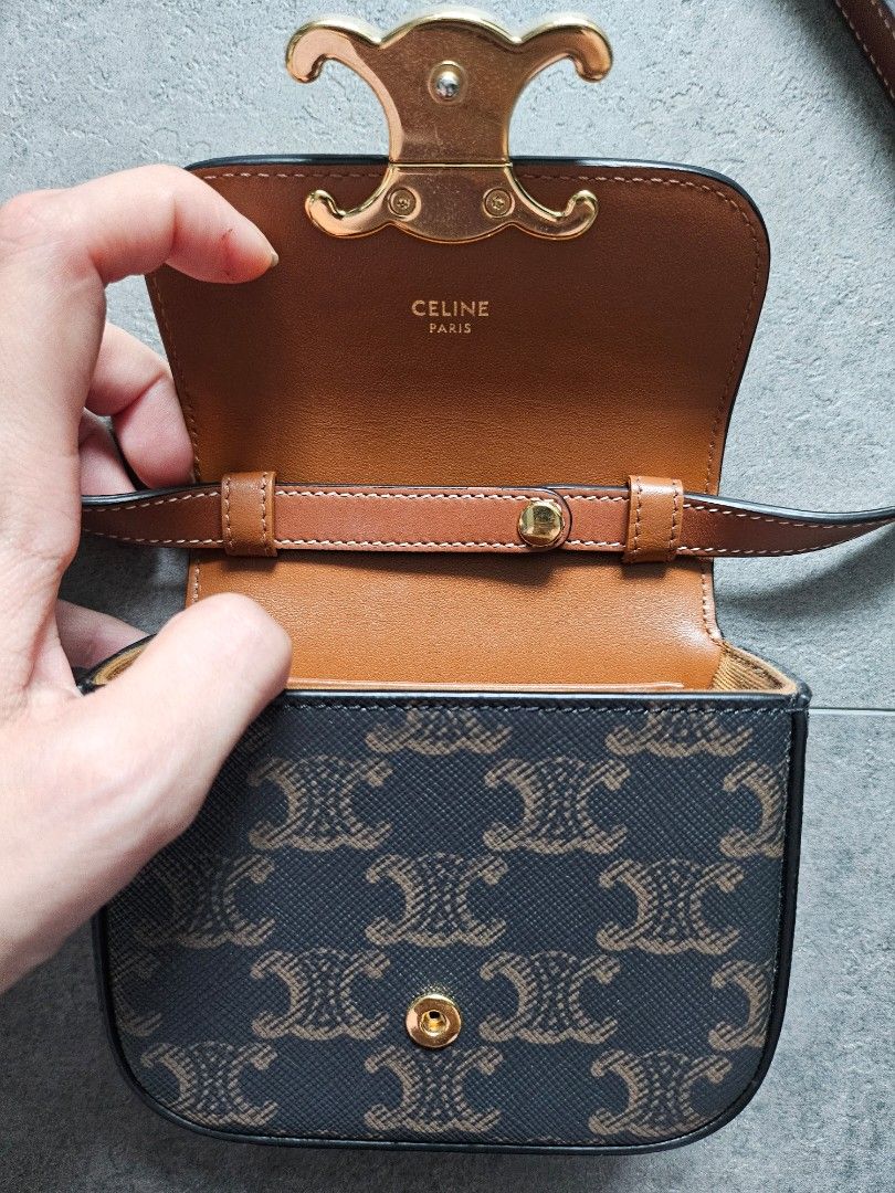 Celine Mini Triomphe, Luxury, Bags & Wallets on Carousell