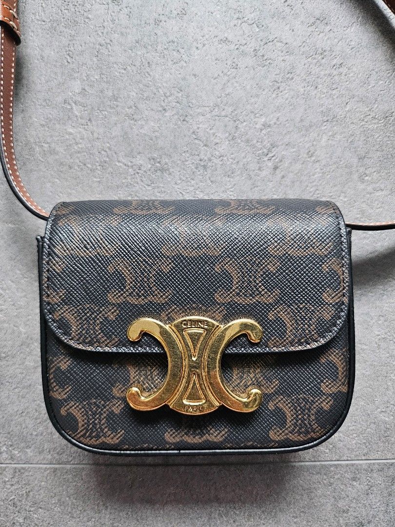 Celine Mini Triomphe, Luxury, Bags & Wallets on Carousell
