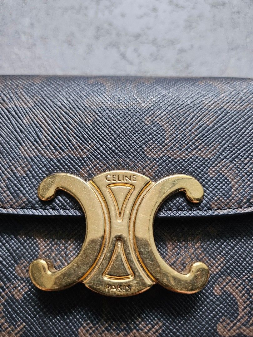 Celine Mini Triomphe, Luxury, Bags & Wallets on Carousell