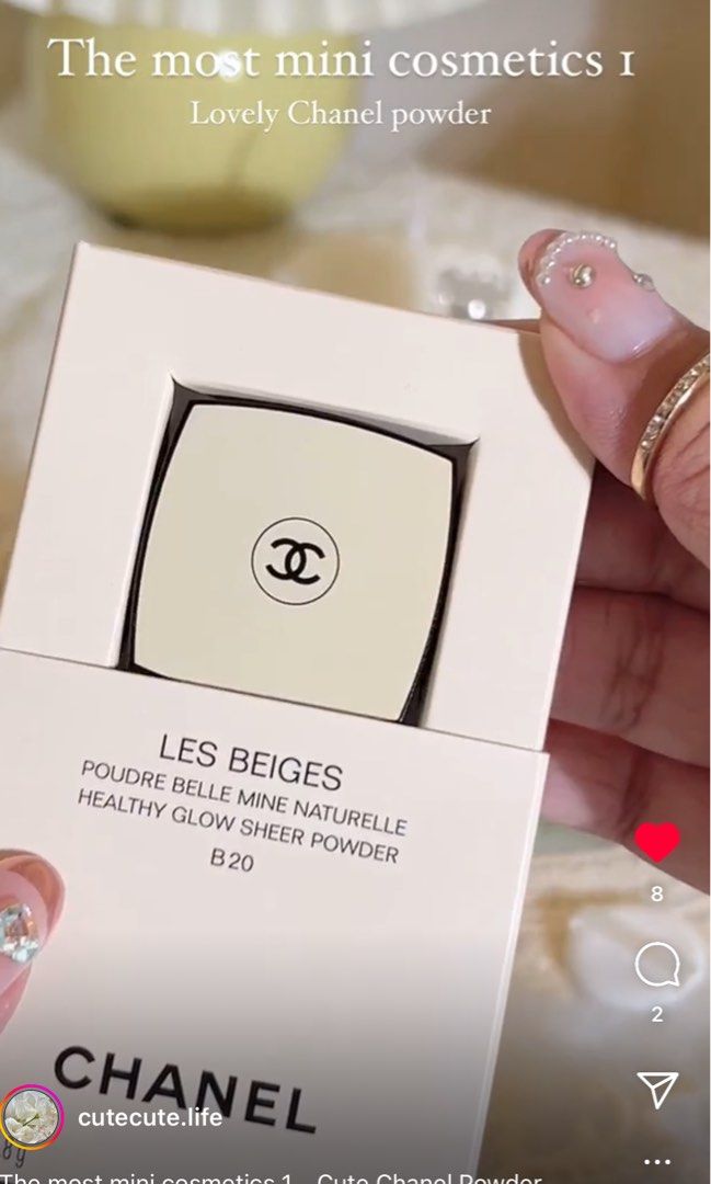 RARE! Chanel miniature compact powder (micro compact powder), Beauty ...