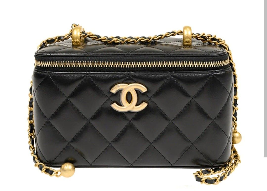 Chanel Vanity Box 24C Pearl Crush, Luxury, Bags & Wallets on Carousell