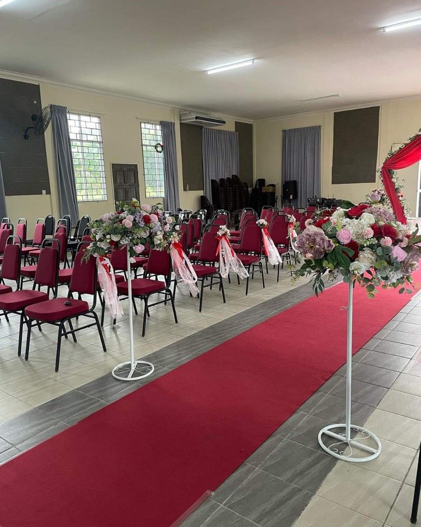Church wedding ceremony setup pakej perkahwinan pelamin garden theme ...