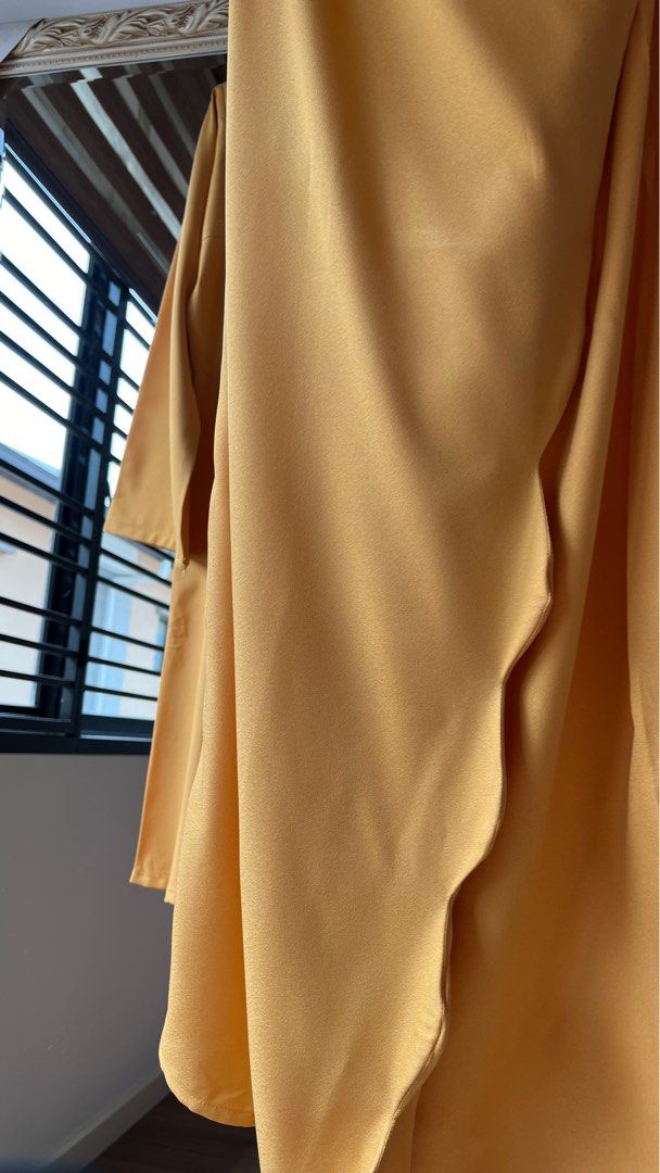 Classic Baju Kurung Pahang Raya in Mustard Kurung Malay Tradisional ...