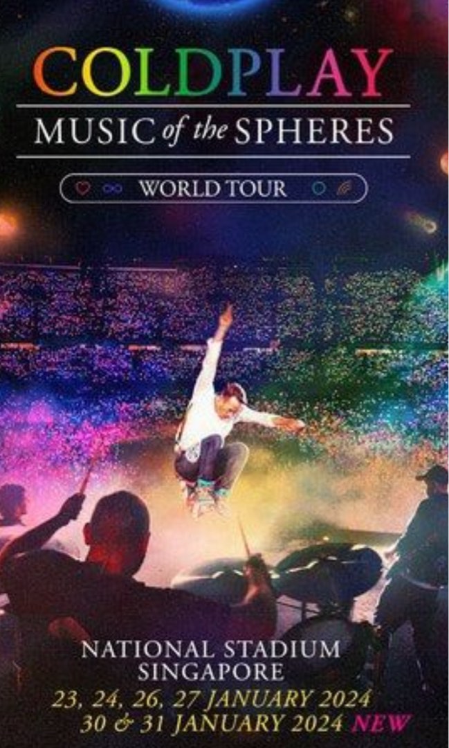 COLDPLAY 30 JAN, Tickets & Vouchers, Event Tickets on Carousell