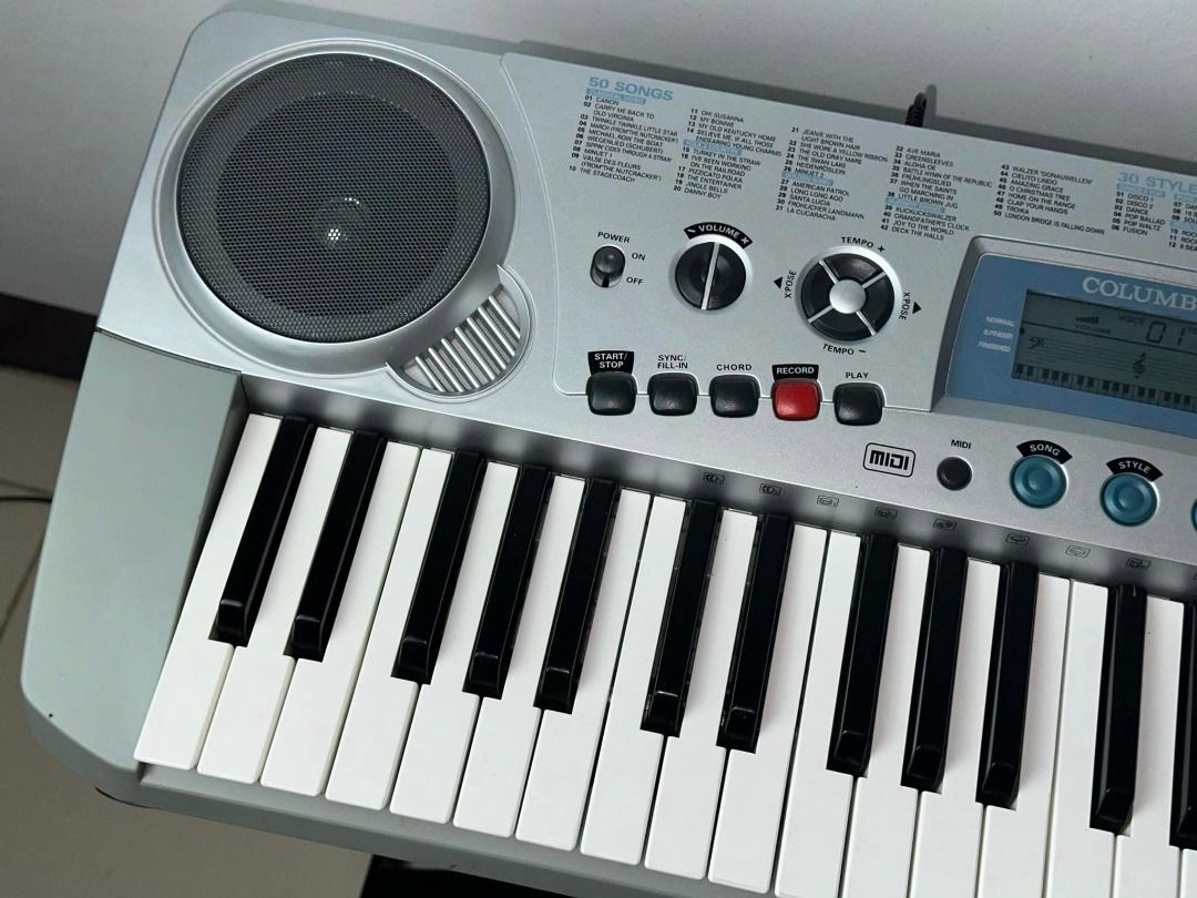 Columbia EPK50 Piano Keyboard Organ 49 Keys, Hobbies & Toys, Music ...