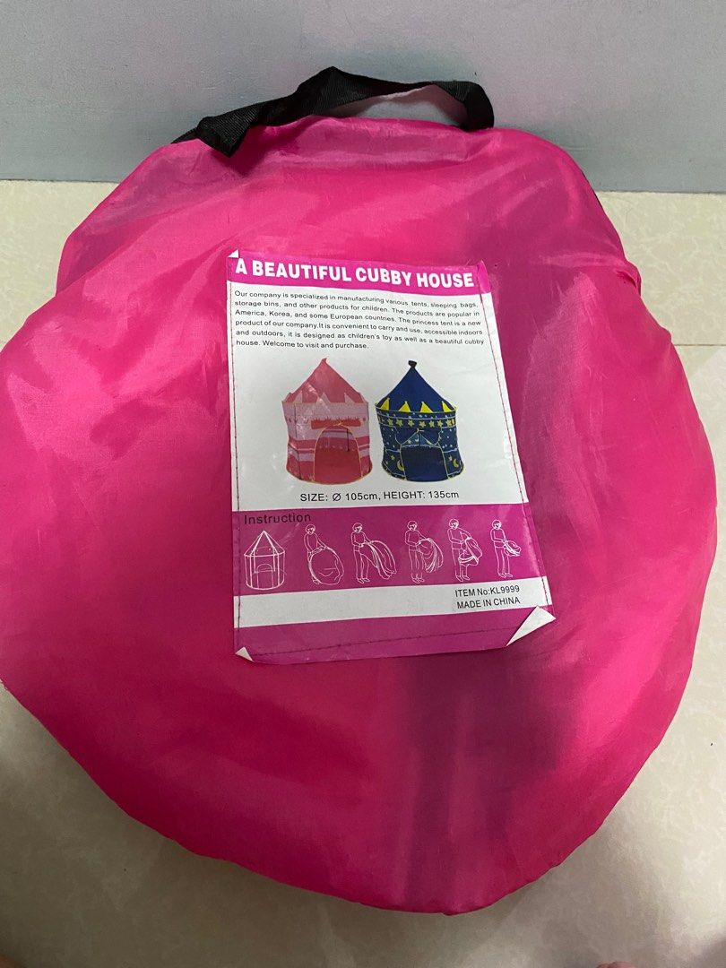 Cubby House Pink, Babies & Kids, Infant Playtime on Carousell