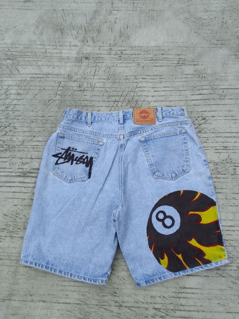 CUSTOMIZED STUSSY JORTS (size 34), Men's Fashion, Bottoms, Shorts on ...