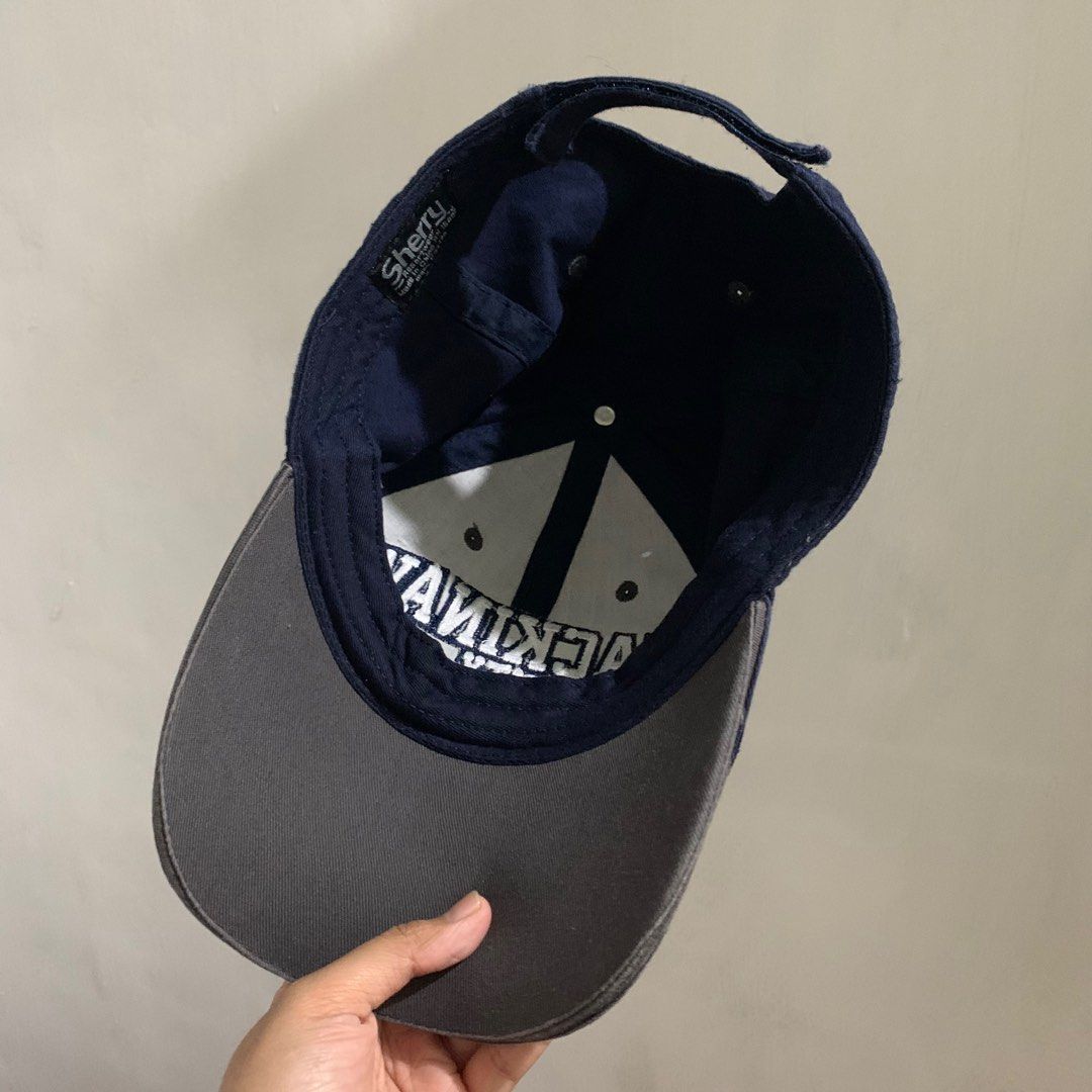 dark blue, gray cap, Men's Fashion, Watches & Accessories, Caps & Hats ...