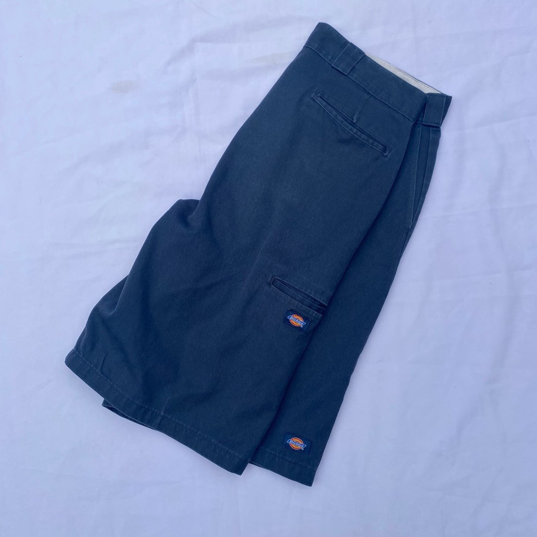Dickies Double Patch Navy Blue, Men's Fashion, Bottoms, Shorts on Carousell
