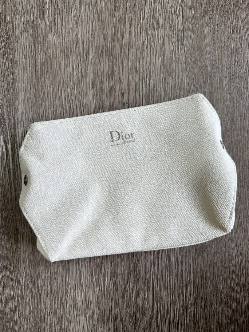 Dior white pouch, Women's Fashion, Bags & Wallets, Purses & Pouches on ...