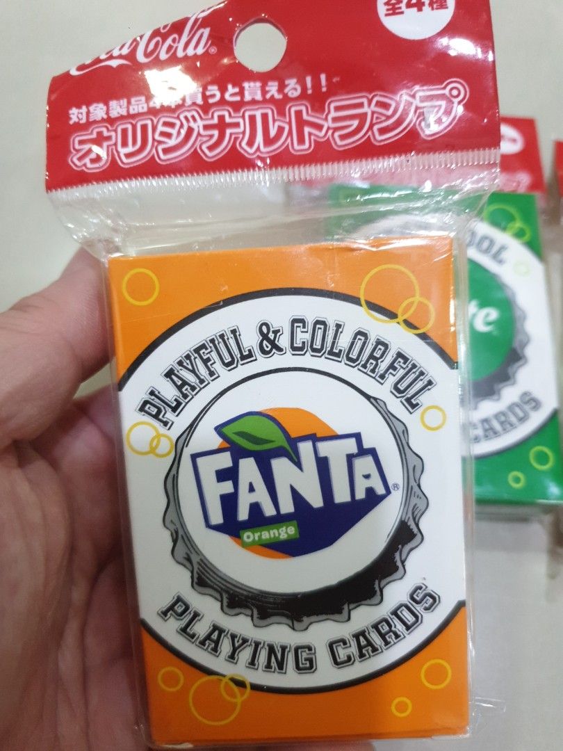 (EACH) Coca- cola Fanta, Sprite playing cards, Hobbies & Toys, Toys ...