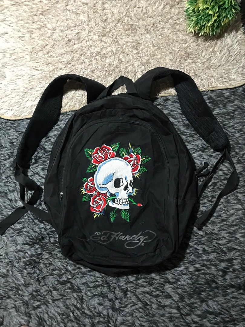 Ed hardy back pack, Men's Fashion, Bags, Backpacks on Carousell