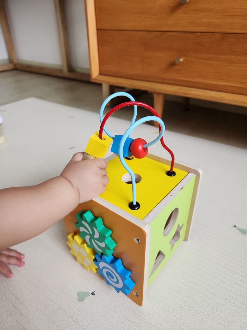 ELC wooden activity box, Babies & Kids, Infant Playtime on Carousell
