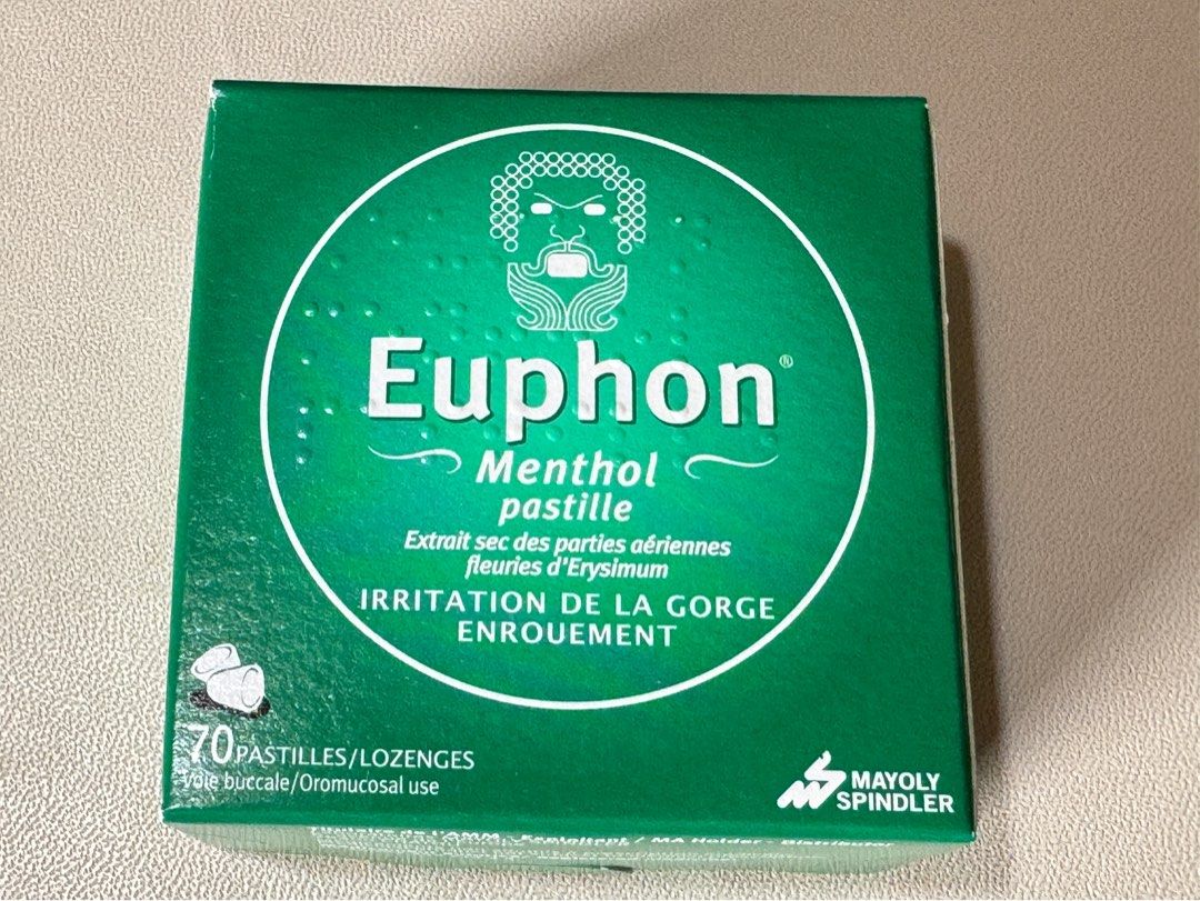 Euphon Menthol 70 Lozenges, Health & Nutrition, Health Supplements ...