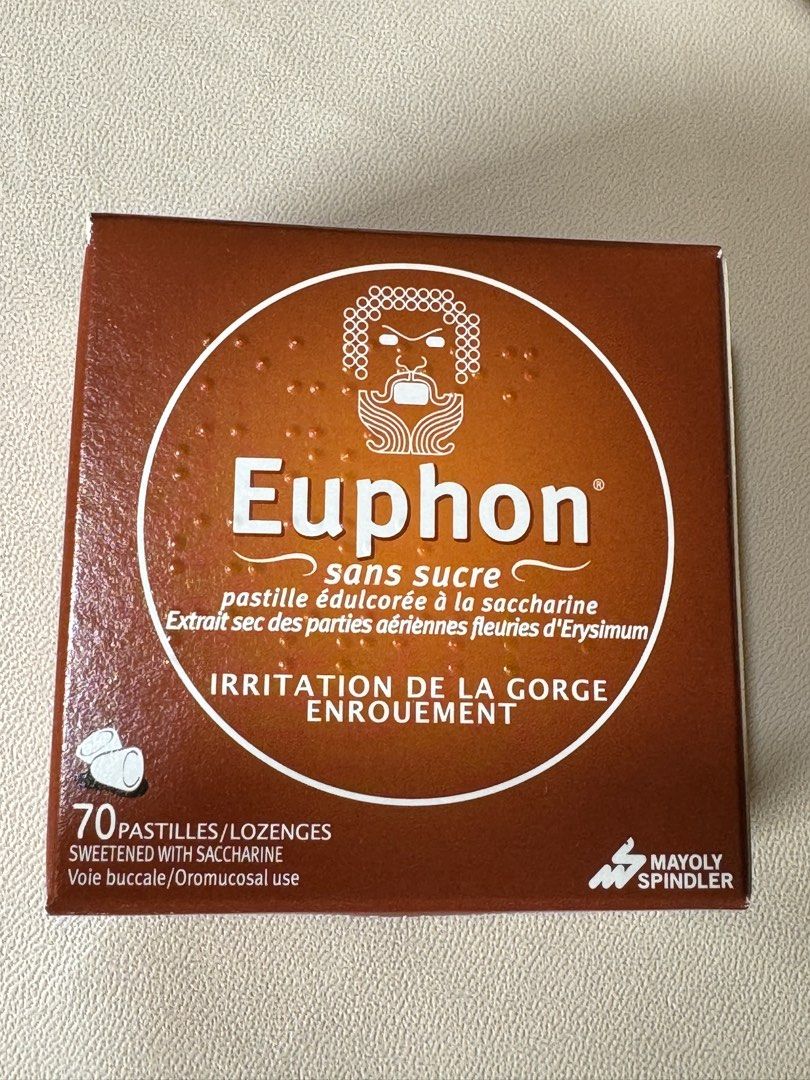 Euphon sugar-free 70 Lozenges, Health & Nutrition, Health Supplements ...