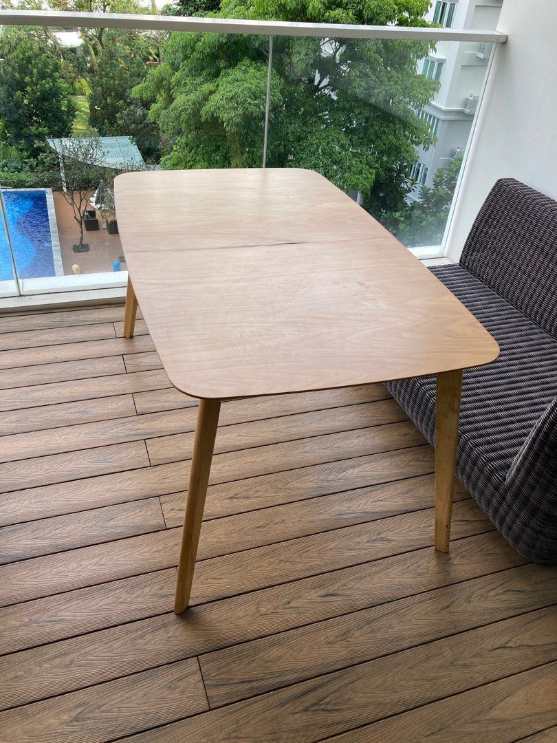 Extendable Dining table 150cm to 190cm for blesssing, Furniture & Home ...