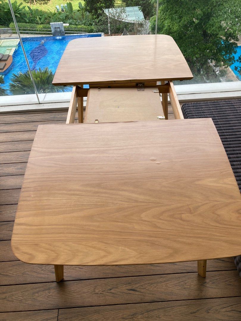 Extendable Dining table 150cm to 190cm for blesssing, Furniture & Home ...