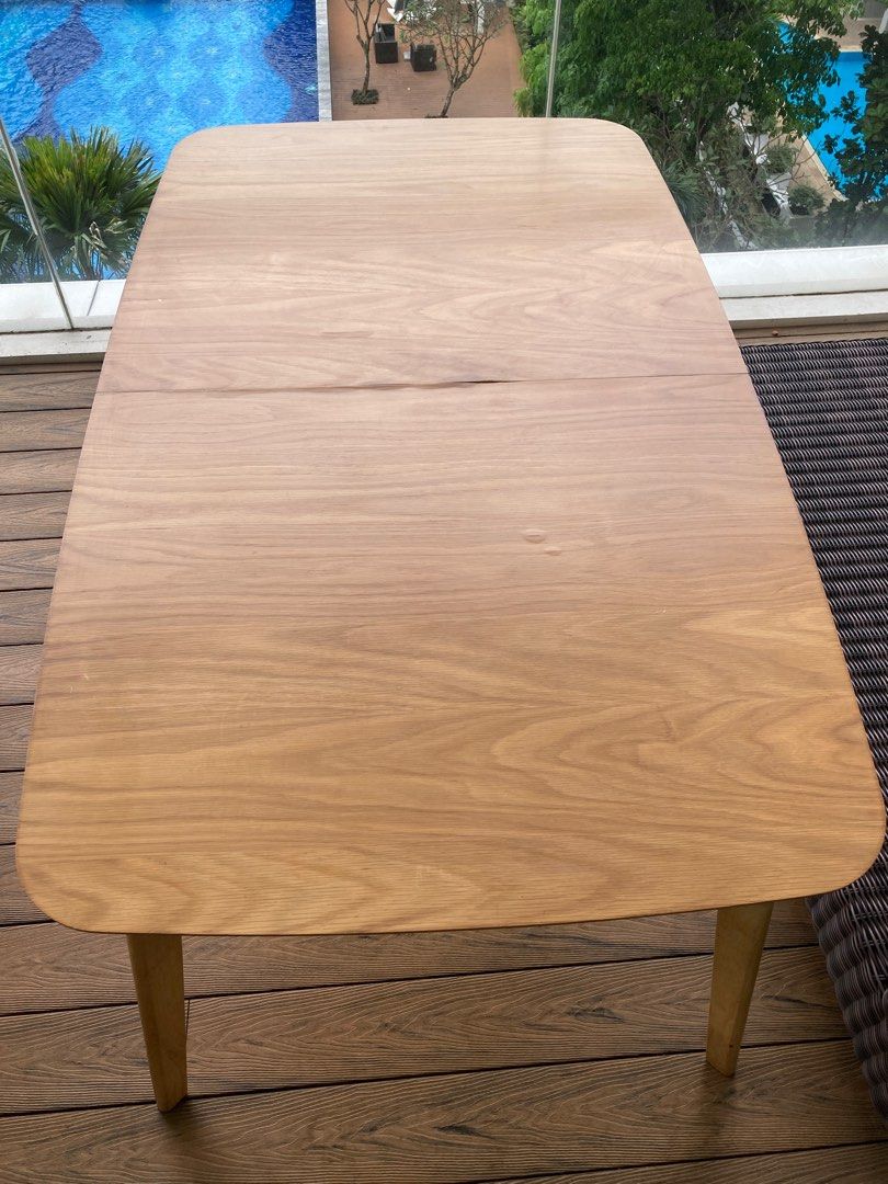 Extendable Dining table 150cm to 190cm for blesssing, Furniture & Home ...