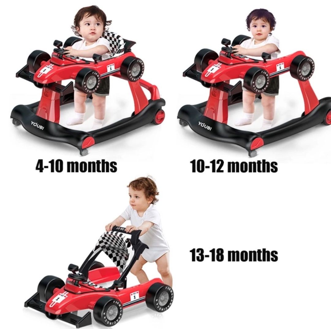 F1 Racing Baby 3 in 1 Walker with lights and music, Babies & Kids ...
