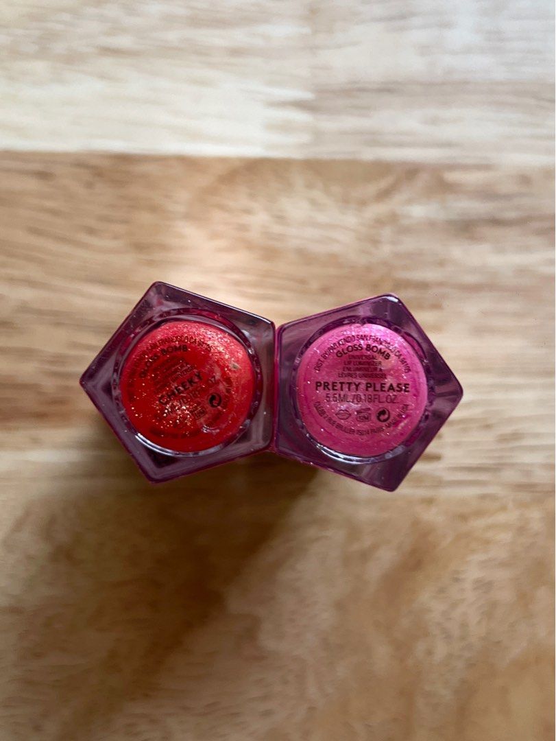 Fenty Gloss Bomb mini travel size in Cheeky and Pretty Please, Beauty ...