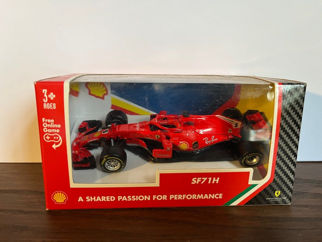 Ferrari SF71H F1 by Burago Shell, Hobbies & Toys, Toys & Games on Carousell
