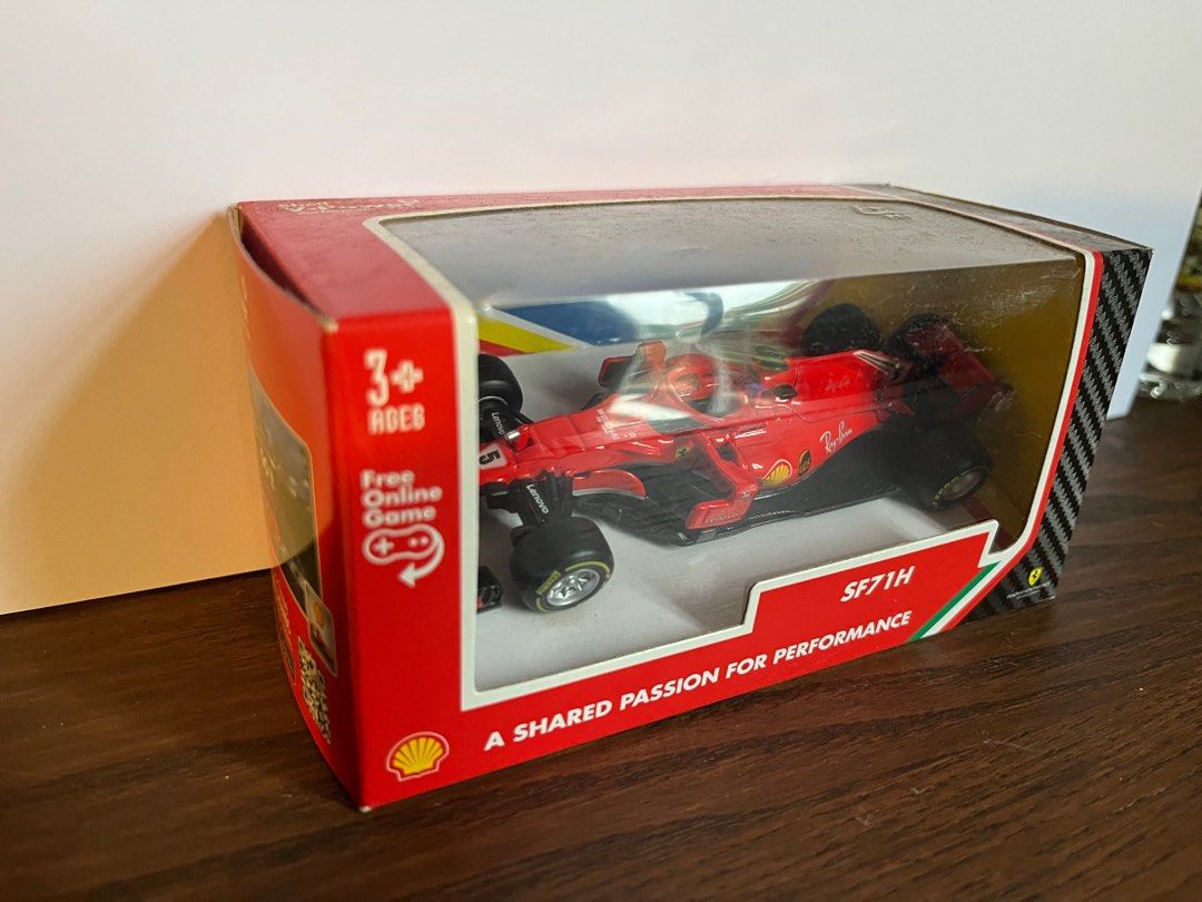 Ferrari SF71H F1 by Burago Shell, Hobbies & Toys, Toys & Games on Carousell