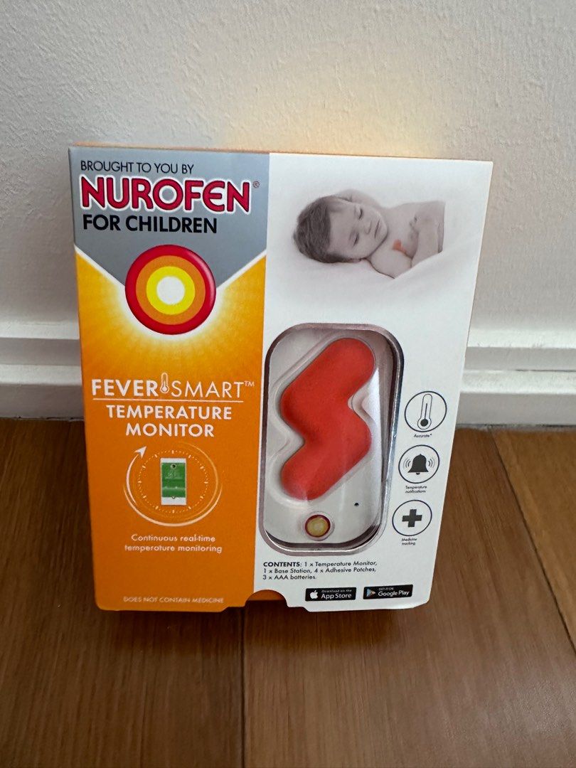 Fever smart temperature monitor with iPhone tablet thermometer, Health ...