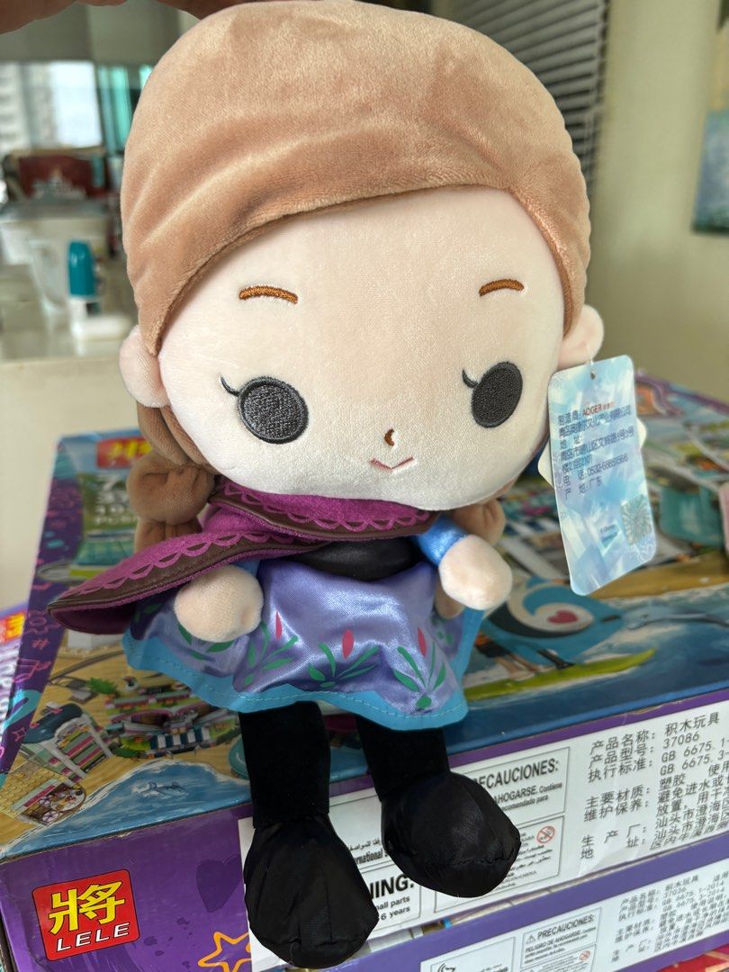 Frozen Anna Plush Soft Toy, Hobbies & Toys, Toys & Games on Carousell