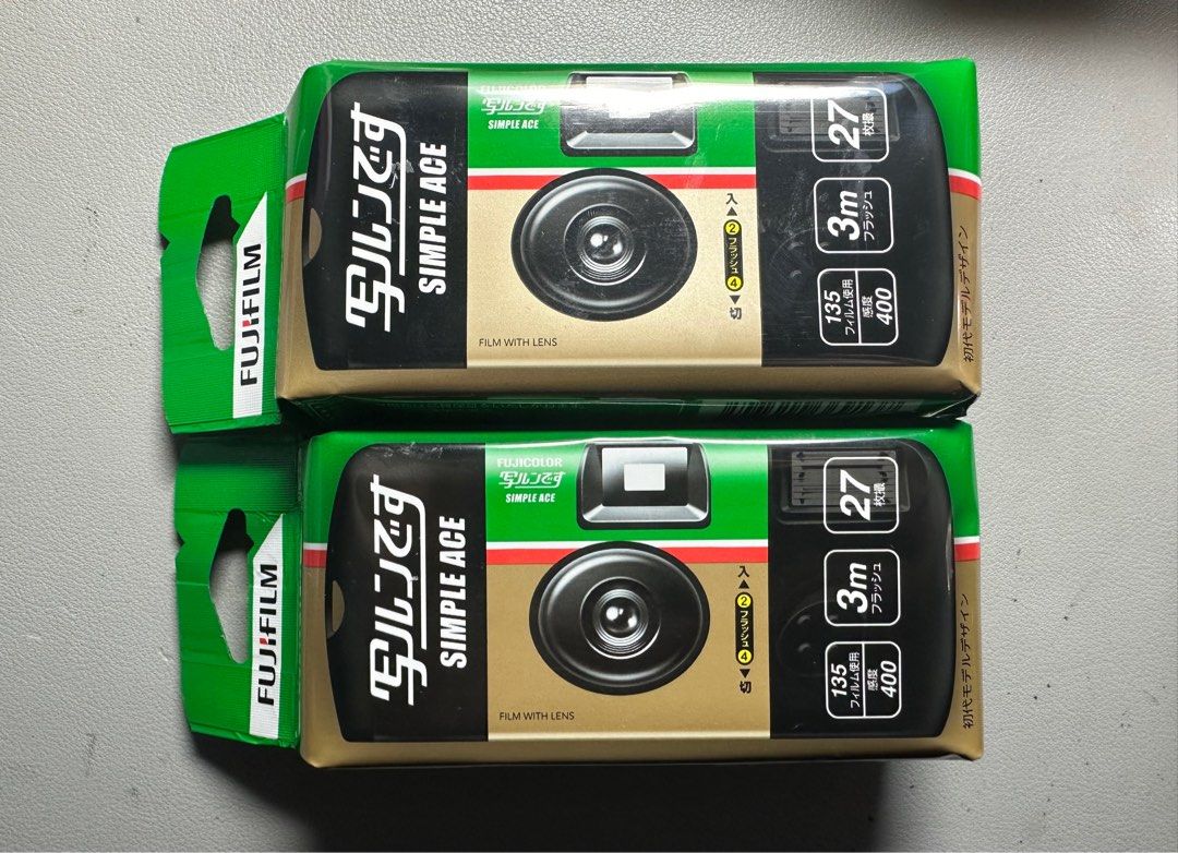 fujifilm disposable film camera, Photography, Cameras on Carousell