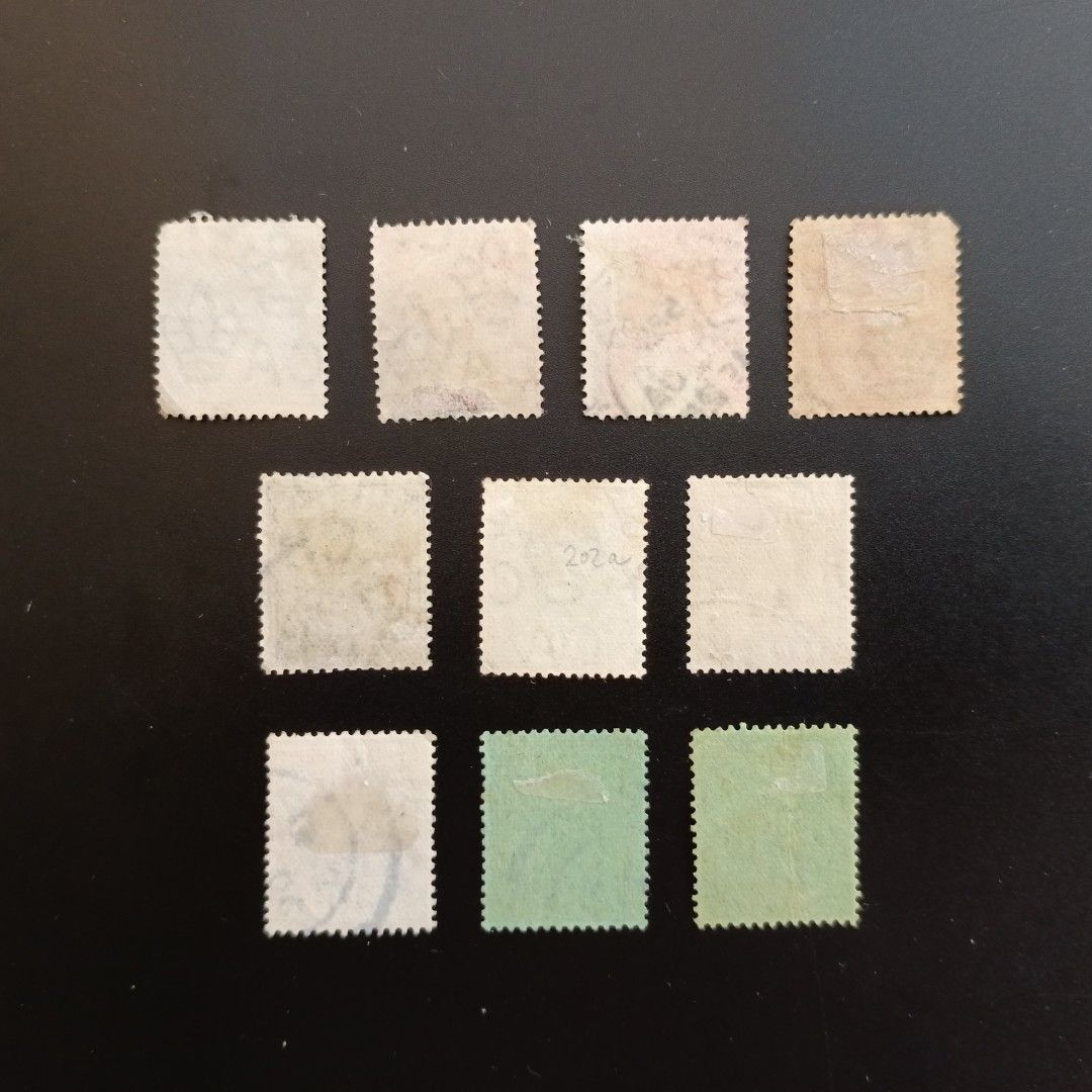 G1580 Straits Settlements 1912 KGV Collections With $5 10v Stamps Used ...