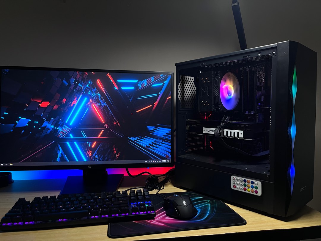 Gaming PC Set Up With Monitor, Computers & Tech, Desktops on Carousell