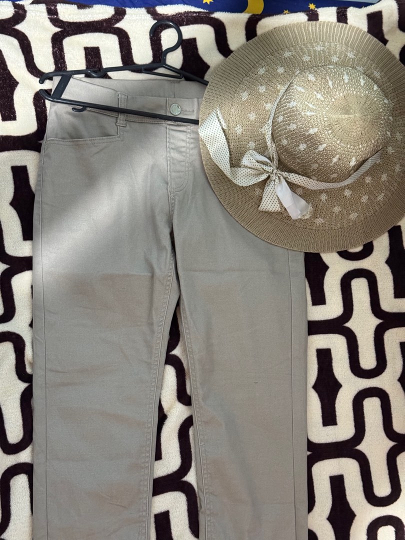 Garterized Pants (HW;Skinny), Women's Fashion, Bottoms, Jeans on Carousell