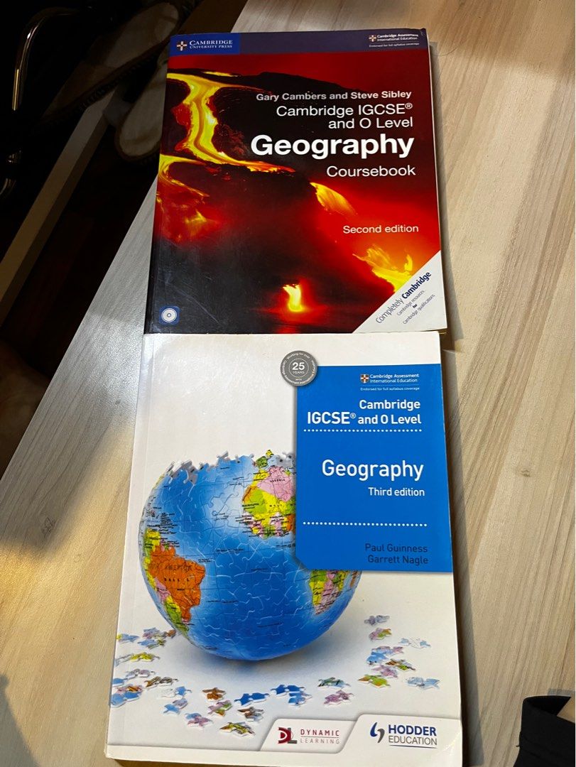 Geography IGCSE and O Level textbooks (2nd edition and 3rd edition ...
