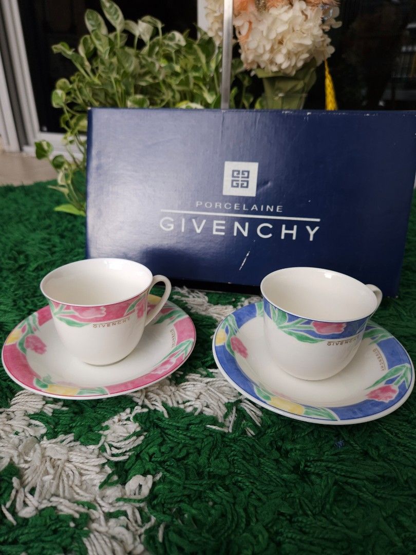 GIVENCHY CUPS AND SAUCERS, Furniture & Home Living, Kitchenware ...