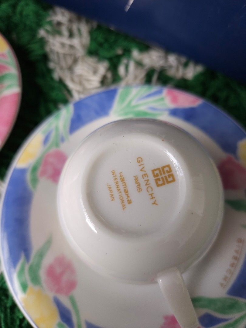 GIVENCHY CUPS AND SAUCERS, Furniture & Home Living, Kitchenware ...