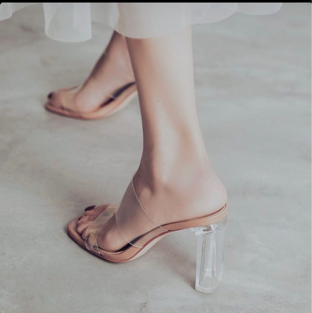 Glass Heels, Women's Fashion, Footwear, Heels on Carousell