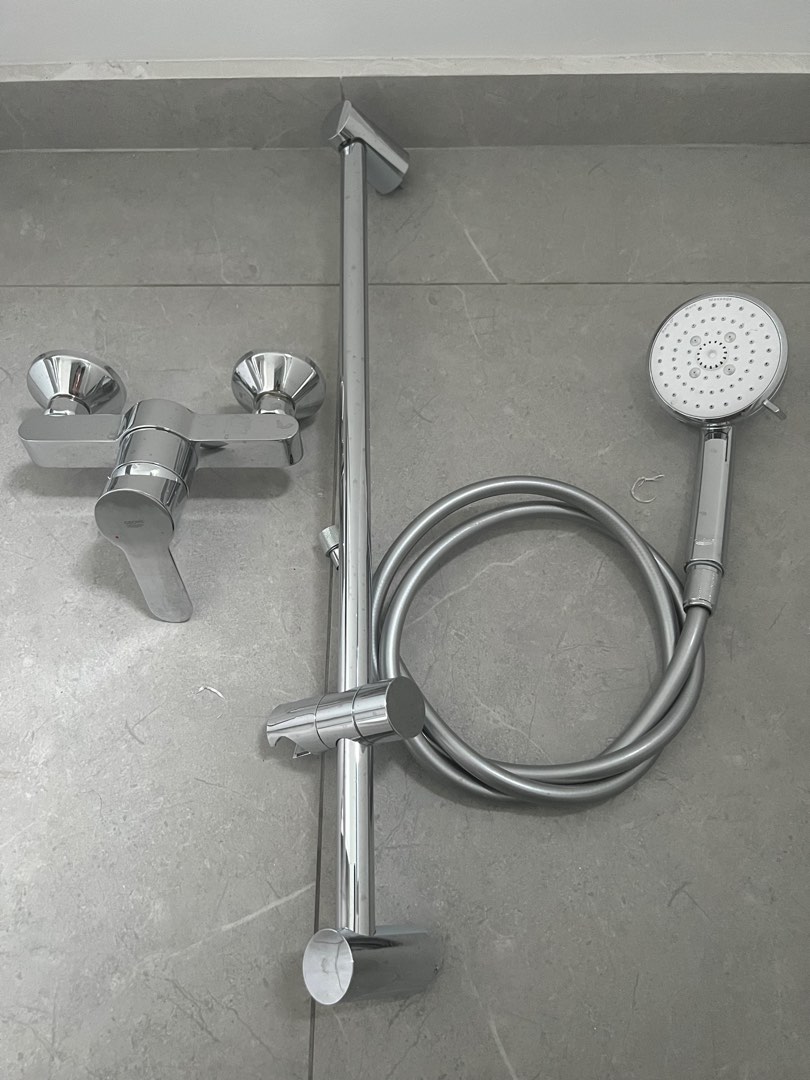 GROHE shower set, Furniture & Home Living, Bathroom & Kitchen Fixtures ...