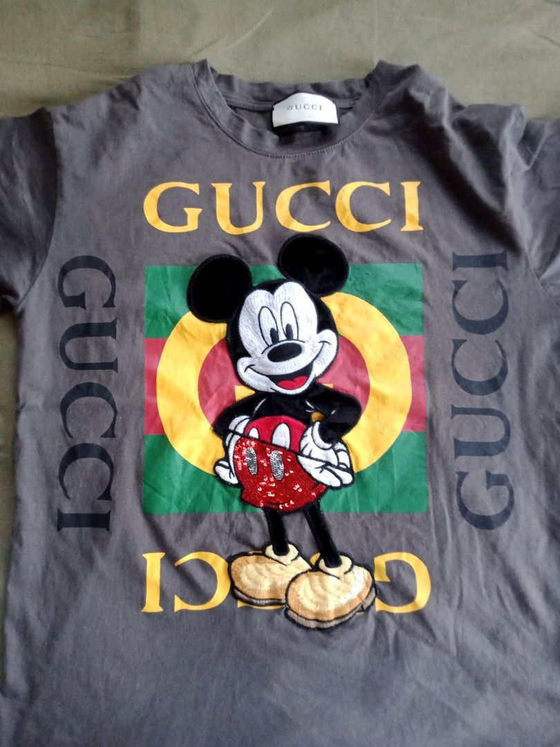 Gucci X Mickey Mouse, Women's Fashion, Tops, Shirts on Carousell