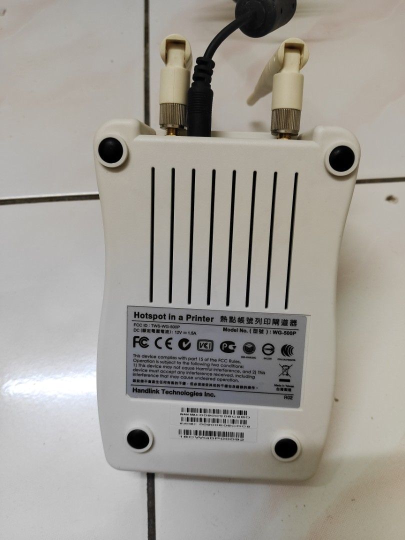 Handlink WG-500P Hotspot Gateway with in-Built Thermal Printer, Computers & Tech, Office ...